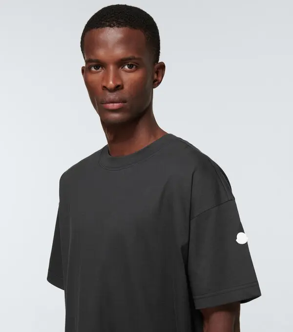 Moncler 4 Hyke Logo Cotton T-Shirt - Black | Editorialist