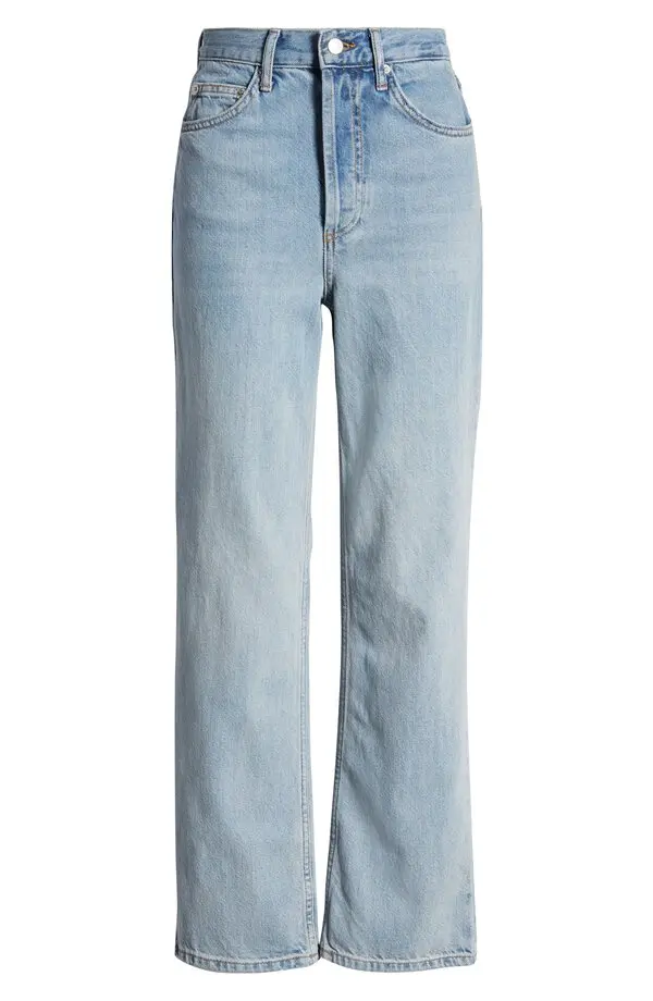 Topshop Petite Bleach Parallel Jeans