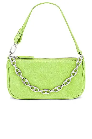 By Far Mini Rachel Bag In Green