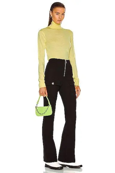 By Far Mini Rachel Bag In Green