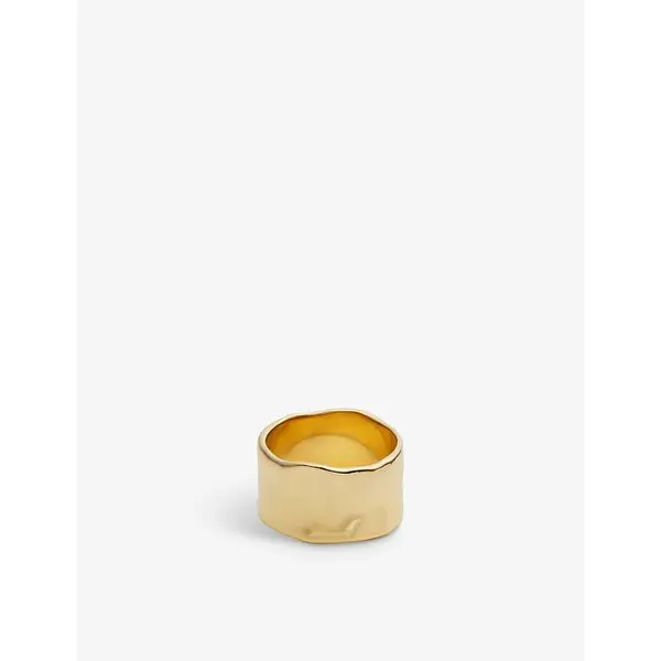 Monica Vinader Siren Muse 18ct Vermeil Ring - Yellow Gold