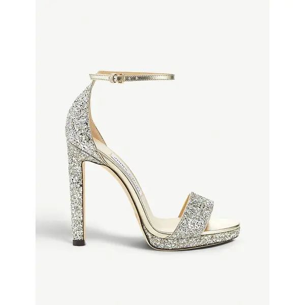 JIMMY CHOO Misty 120 Suede Heeled Sandals