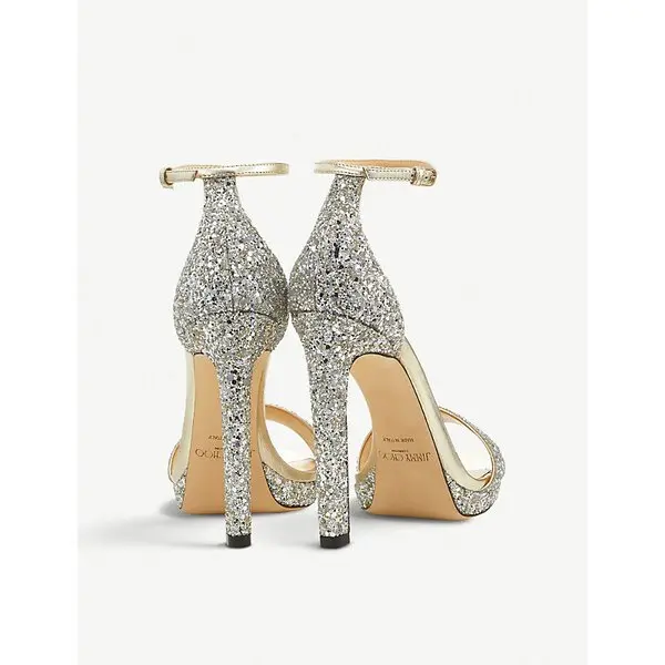 JIMMY CHOO Misty 120 Suede Heeled Sandals