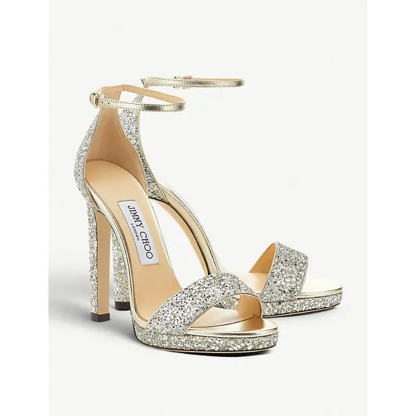 JIMMY CHOO Misty 120 Suede Heeled Sandals