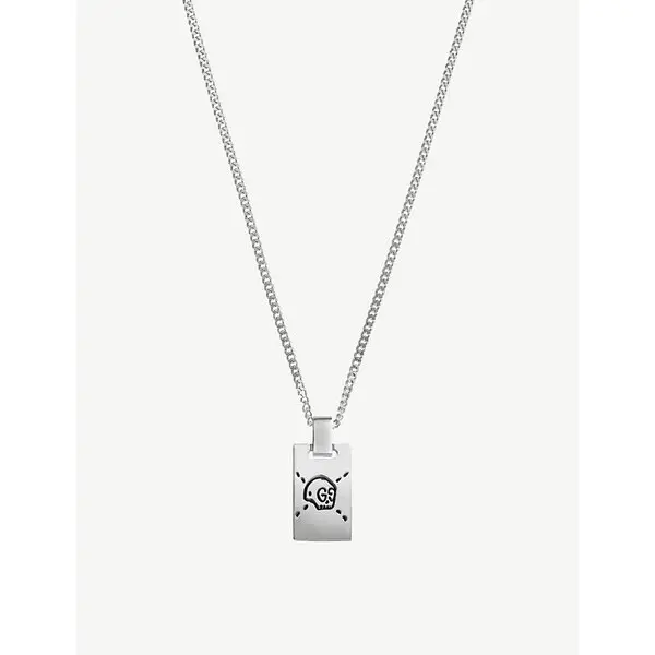 Gucci Ghost Sterling Skull Necklace