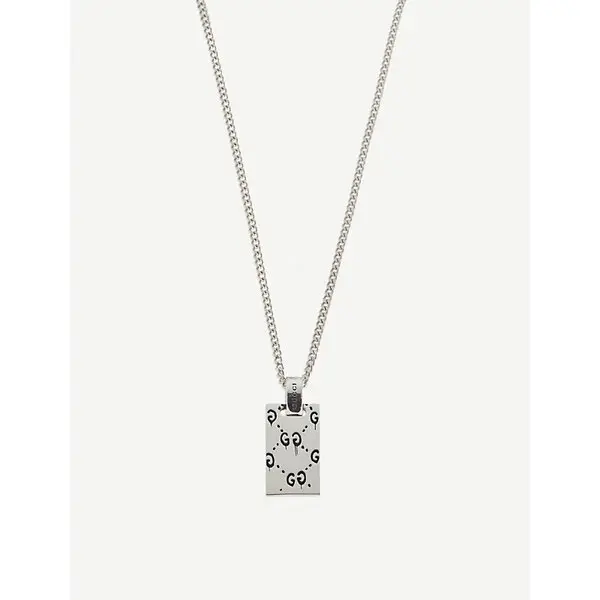 Gucci Ghost Sterling Skull Necklace