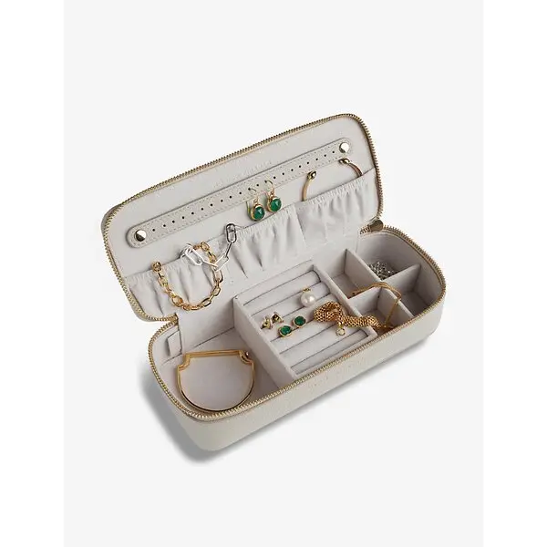 Monica Vinader Zipped Large Leather Trinket Box