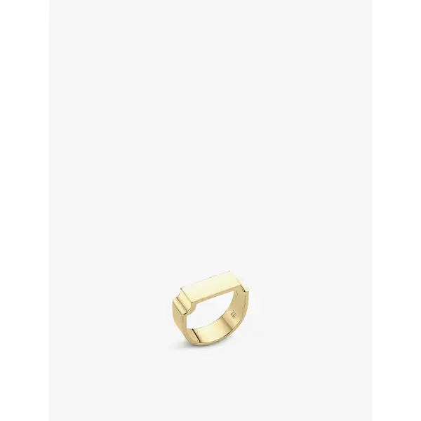 Monica Vinader Signature Recycled Vermeil Sterling Silver Ring - Gold