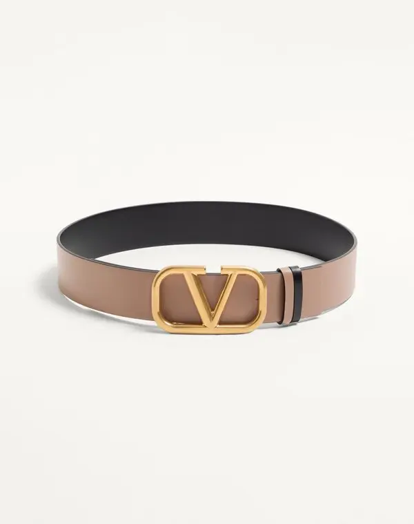 Valentino Garavani Reversible Vlogo Signature Belt - Smokey Brown/black