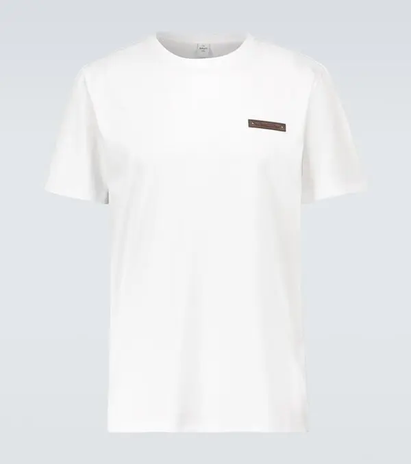 Berluti T-shirt With Leather Detail