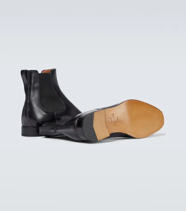 BERLUTI Caractere Capri Leather Chelsea Men’s Boot Size 8 black gray Shoes | Berluti Caractere Capri Leather Chelsea Mens Boot  main image 3