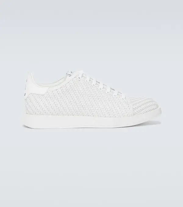 Berluti Stellar Braided Leather Sneakers