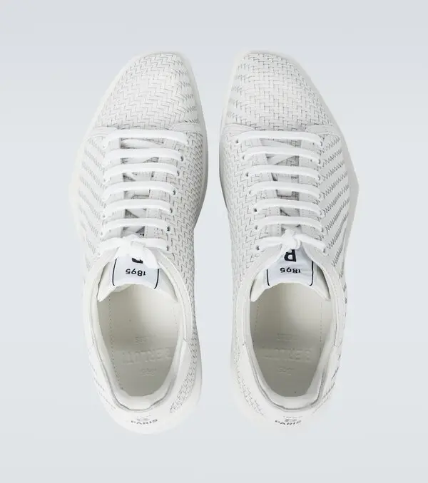 Berluti Stellar Braided Leather Sneakers
