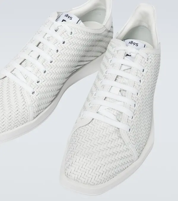 Berluti Stellar Braided Leather Sneakers