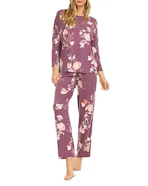 Flora Nikrooz Kathy Knit Pajama Set - Plum