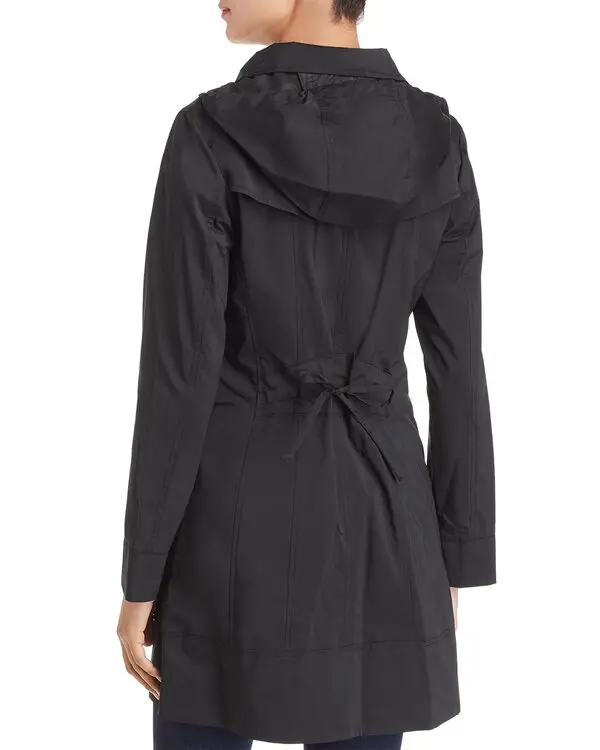Cole Haan Travel Packable Raincoat - Black