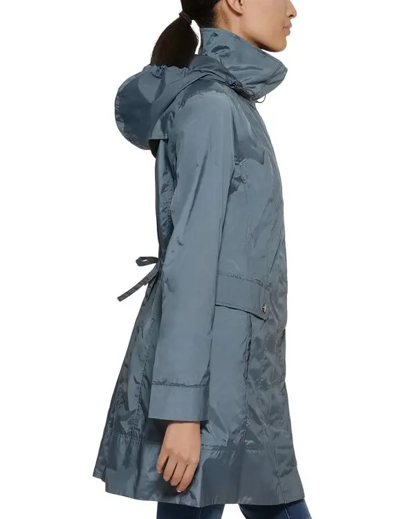 Cole Haan Travel Packable Raincoat - Gunmetal