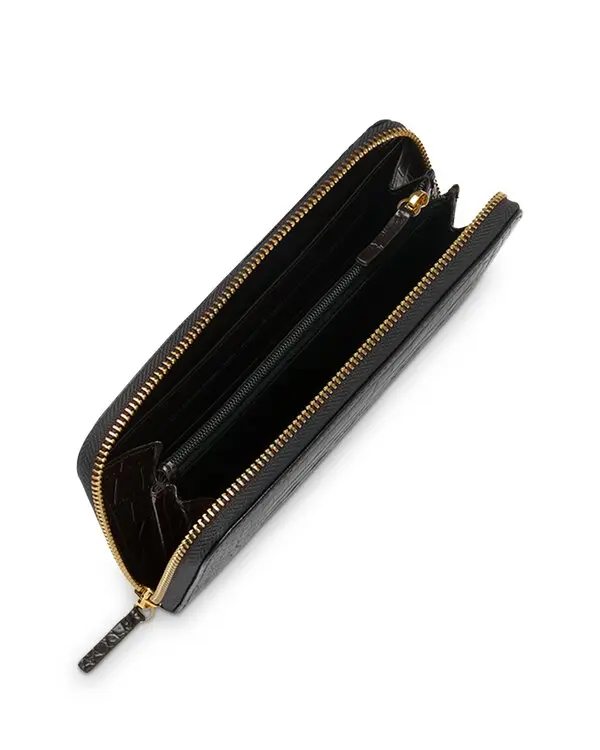 Whistles Croc Embossed Leather Long Wallet