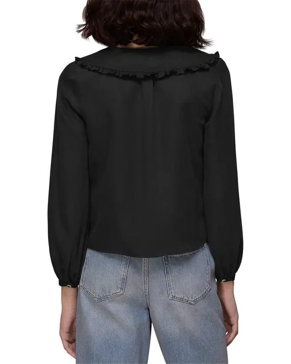 Whistles Oversized Collar Detail Top