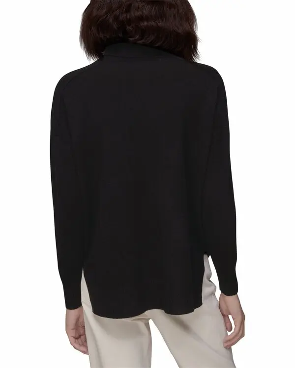 Whistles Cashmere Turtleneck Sweater - Black