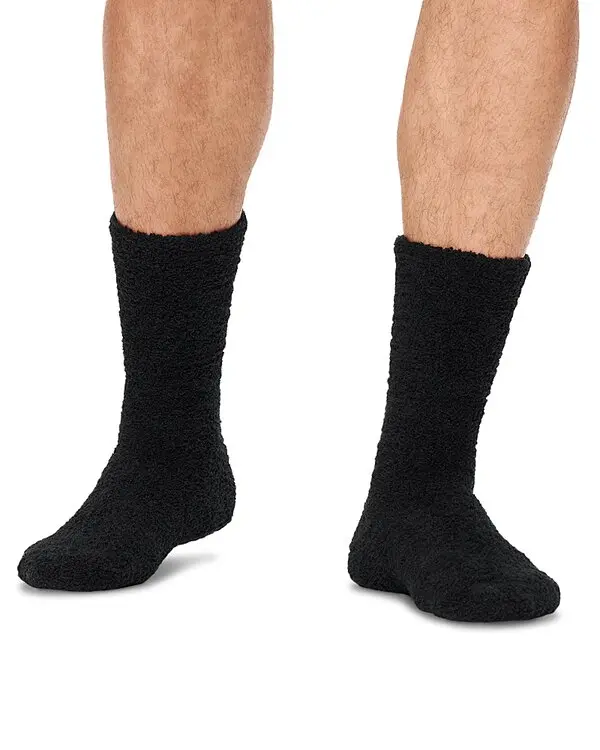 UGG Fincher Ultra Cozy Crew Socks - Black