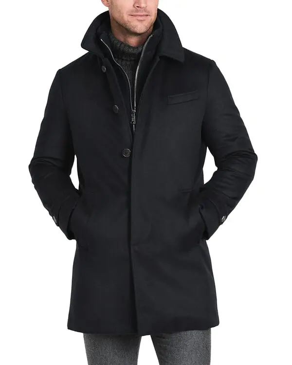 NORWEGIAN WOOL Down Filled Coat - Navy