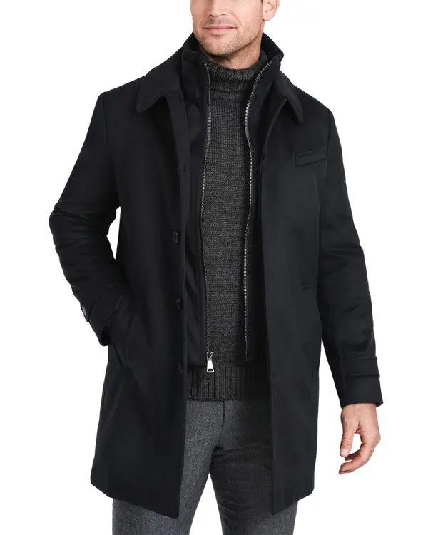 NORWEGIAN WOOL Down Filled Coat - Navy