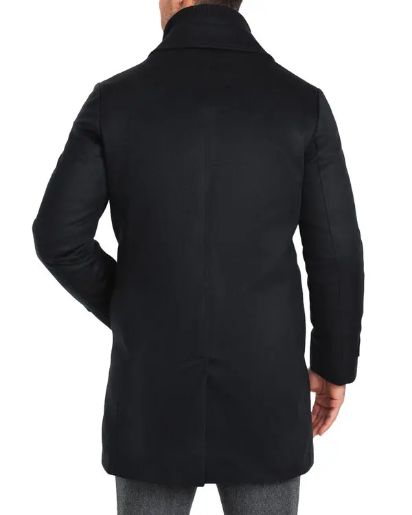 NORWEGIAN WOOL Down Filled Coat - Navy