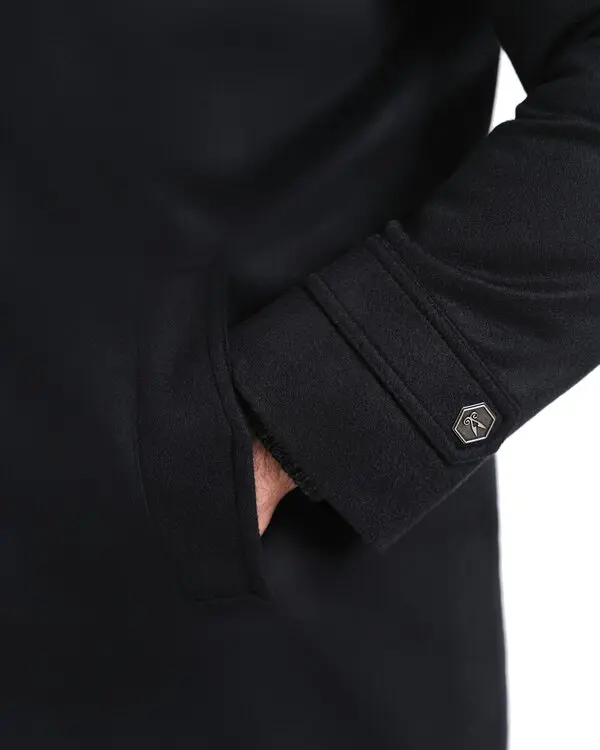 NORWEGIAN WOOL Down Filled Coat - Navy