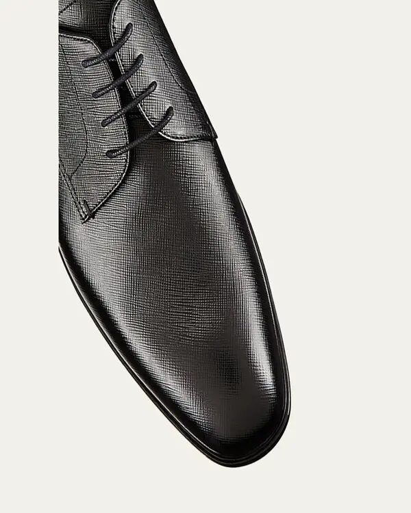 Prada Saffiano Leather Lace-up Shoes