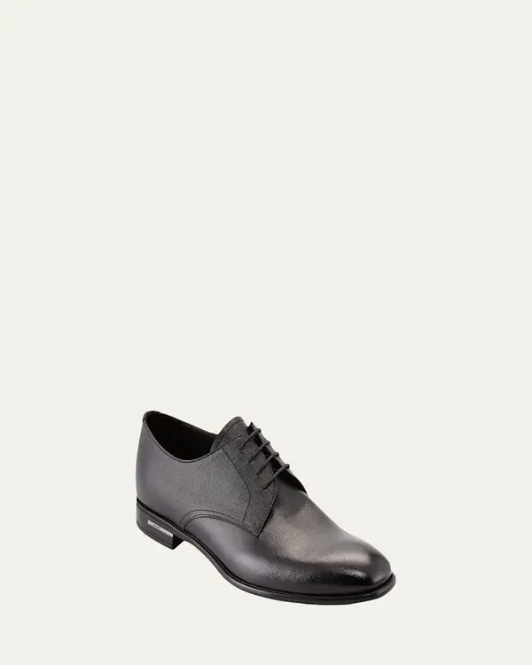 Prada Saffiano Leather Lace-up Shoes