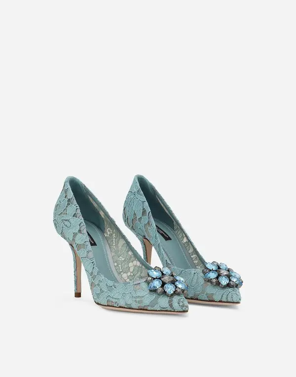 Dolce & Gabbana Bellucci Lace Pumps - Azure