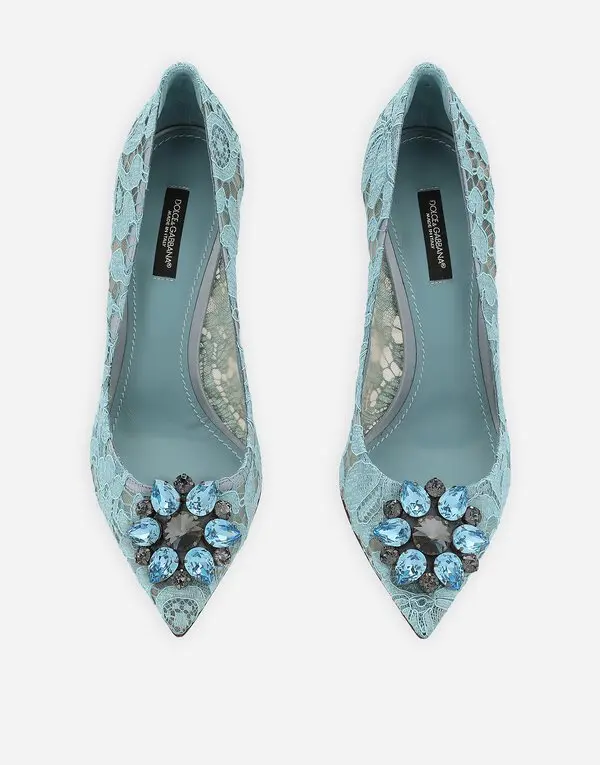Dolce & Gabbana Bellucci Lace Pumps - Azure