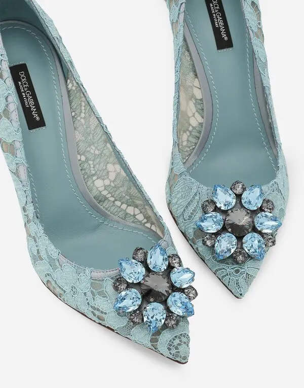 Dolce & Gabbana Bellucci Lace Pumps - Azure