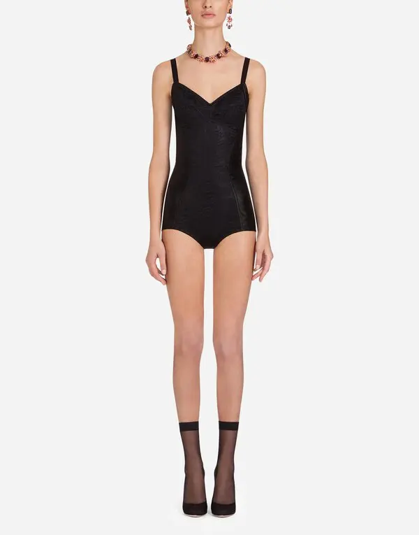 Dolce & Gabbana Elasticated Corset-style Bodysuit