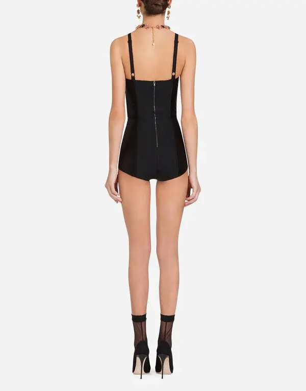 Dolce & Gabbana Elasticated Corset-style Bodysuit
