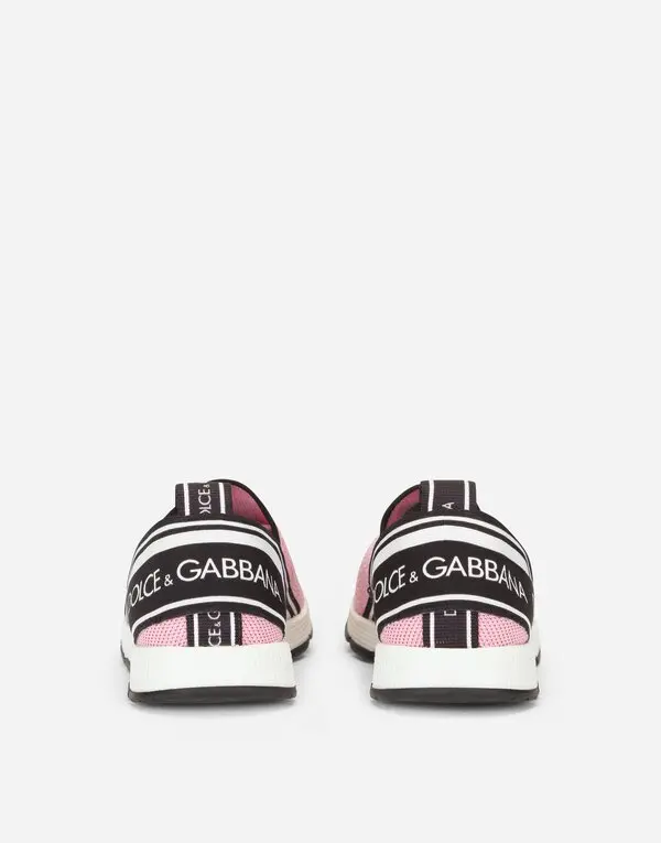 Dolce & Gabbana Sorrento Slip-on Sneakers With Logo Tape - Pink