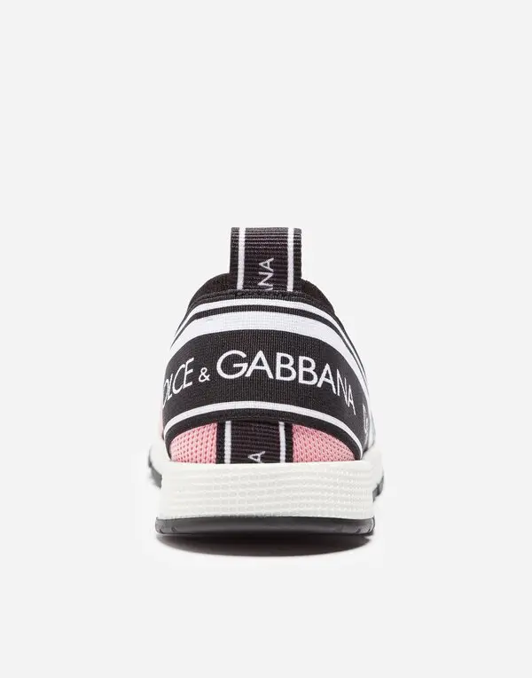 Dolce & Gabbana Sorrento Slip-on Sneakers With Logo Tape - Pink
