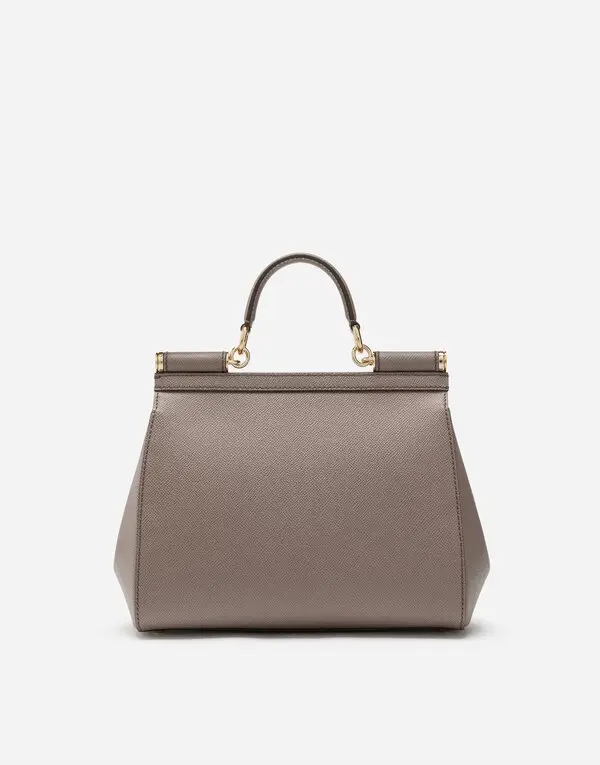Dolce & Gabbana Medium Sicily Handbag In Dauphine Leather