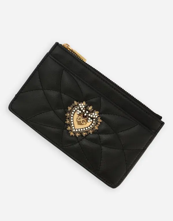 Dolce & Gabbana Medium Devotion Card Holder - Black