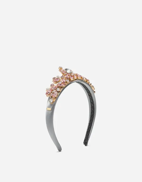 Dolce & Gabbana Jeweled Headband - Silver