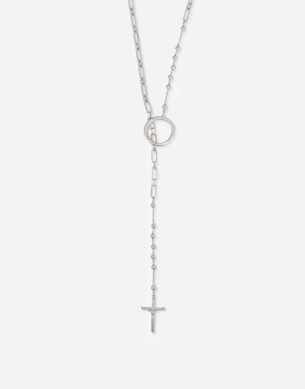Dolce & Gabbana Plated Cross Pendant Necklace