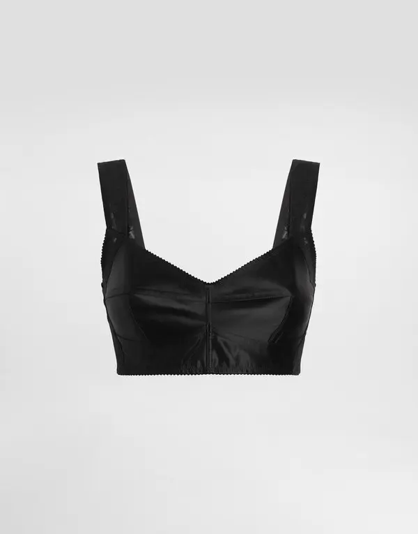 Dolce & Gabbana Satin Top - Black