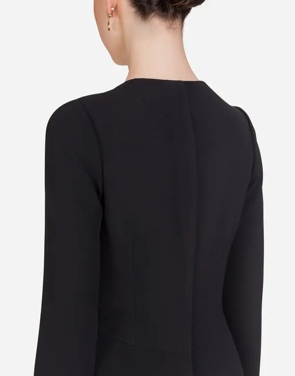 Dolce & Gabbana Long-sleeved Cady Midi Dress