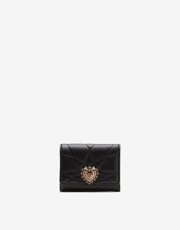 Dolce & Gabbana Small Continental Devotion Wallet - Black