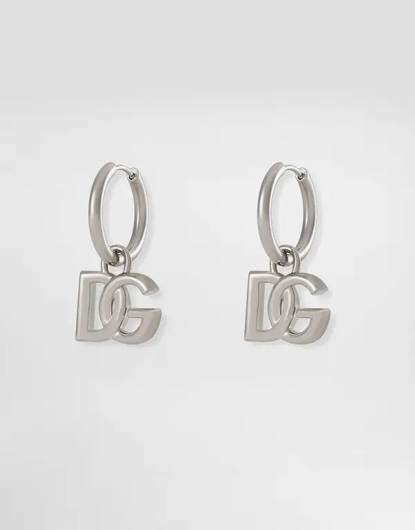 Dolce & Gabbana Dg Logo Hoop Earrings