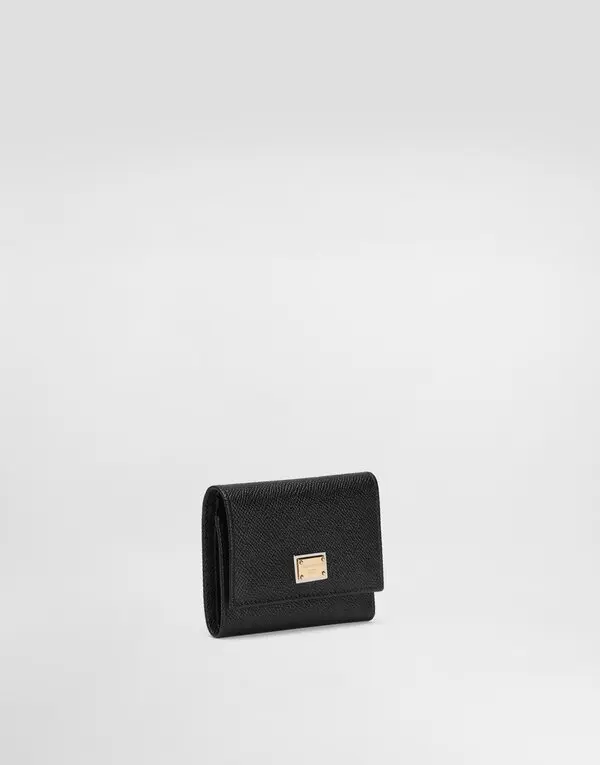 Dolce & Gabbana Dauphine Calfskin Wallet - Black