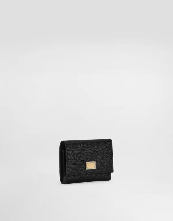 Dolce & Gabbana Dauphine Calfskin Wallet - Black