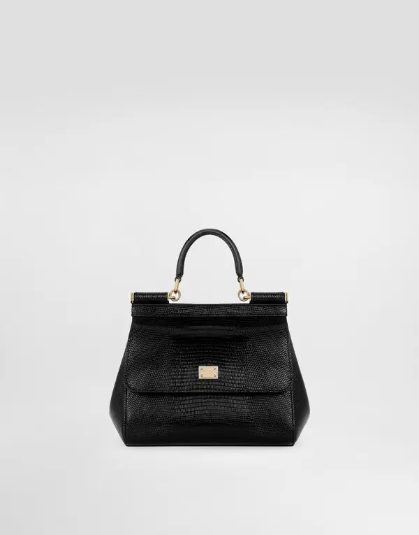Dolce & Gabbana Medium Sicily Handbag - Black