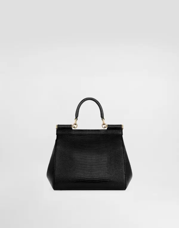 Dolce & Gabbana Medium Sicily Handbag - Black